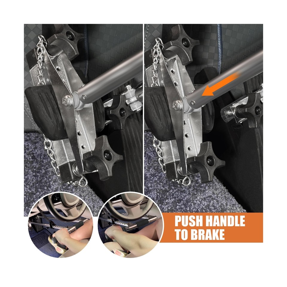 Car Hand Controls Device for Disabled Drivers, Portable Handicap ...