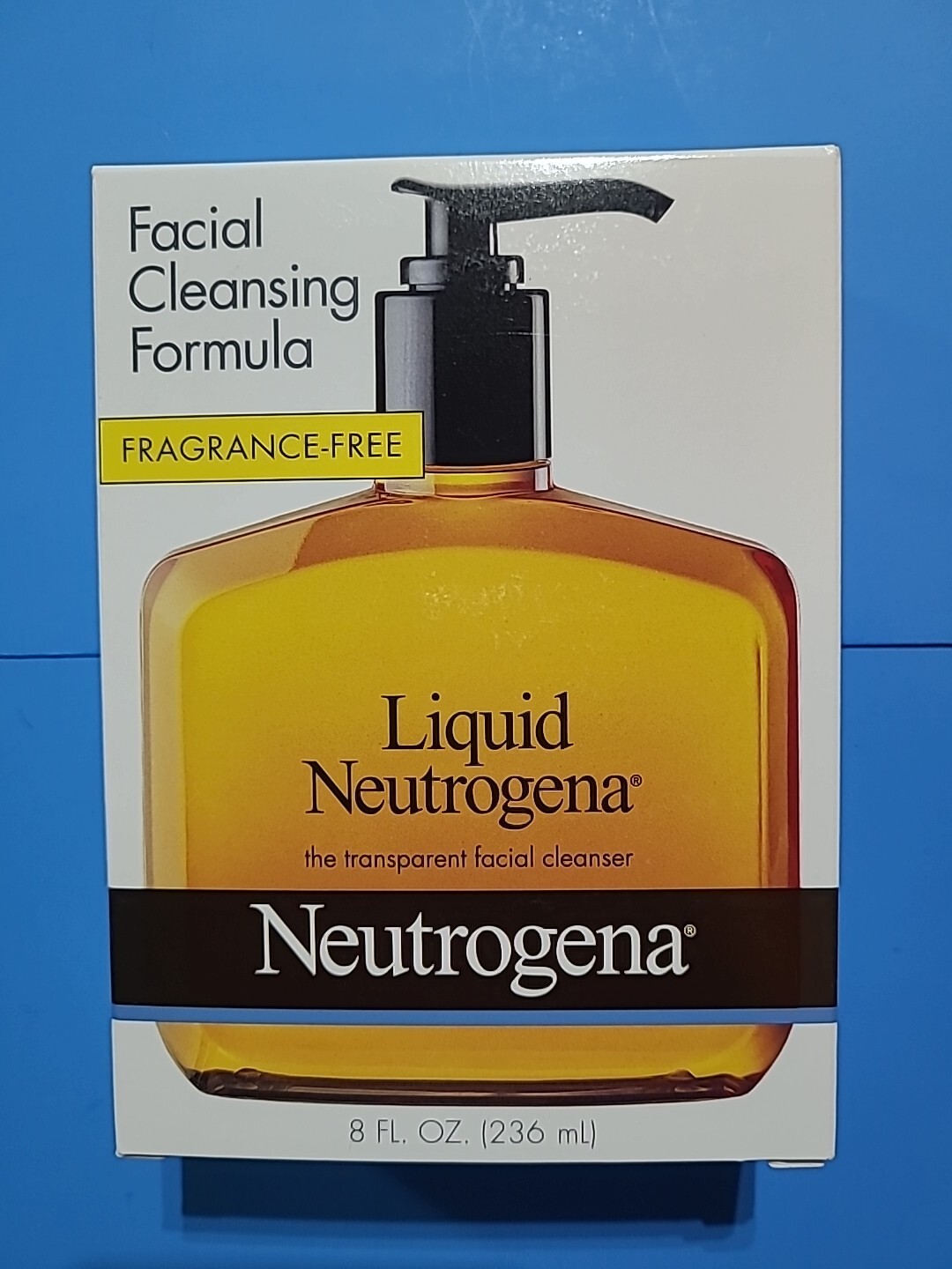 Neutrogena Liquid Facial Cleansing Formula Fragrance Free Transparent ...