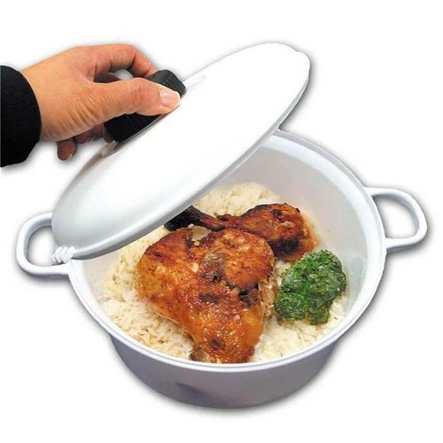 MICRO EASY COOK 2.8L MICROWAVE PRESSURE COOKER STEAMER POT VEGETABLE ...