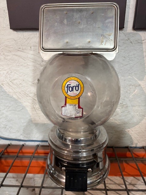 Black Friday Sale Vintage Ford Gum Machine with Ad Topper Gumball Candy ...
