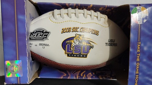 LSU TIGERS 2003 National Champions Commemorative Football Officially ...