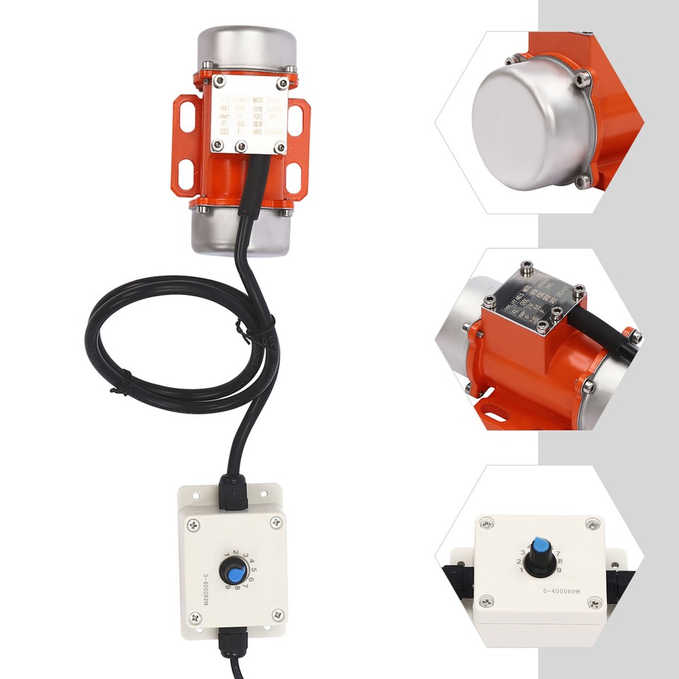 Vibration Motor Electric Motor Vibrating Motor w/ Speed Controller ...