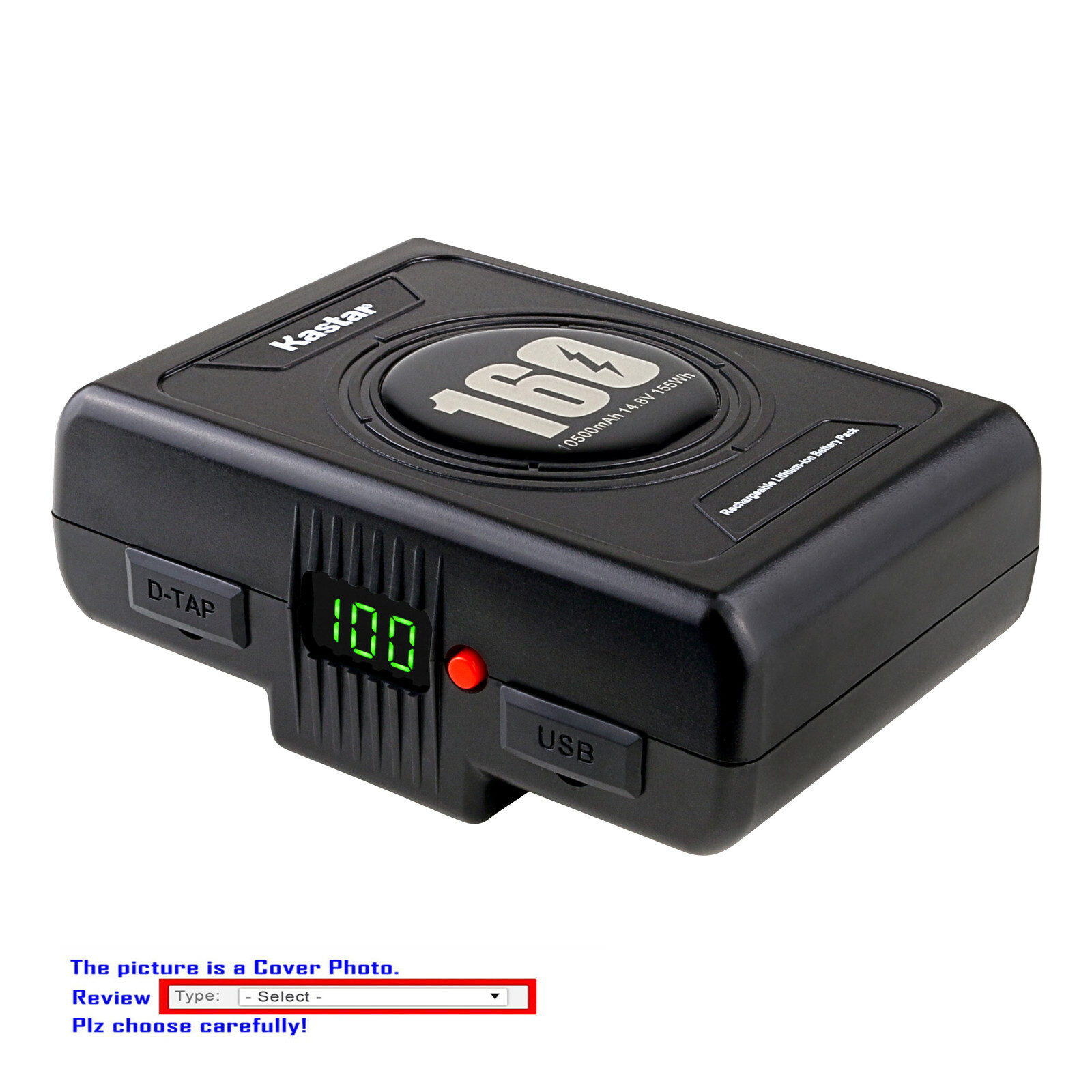 Kastar Battery DTap Charger for Anton Bauer Gold Mount Cine 90 High ...