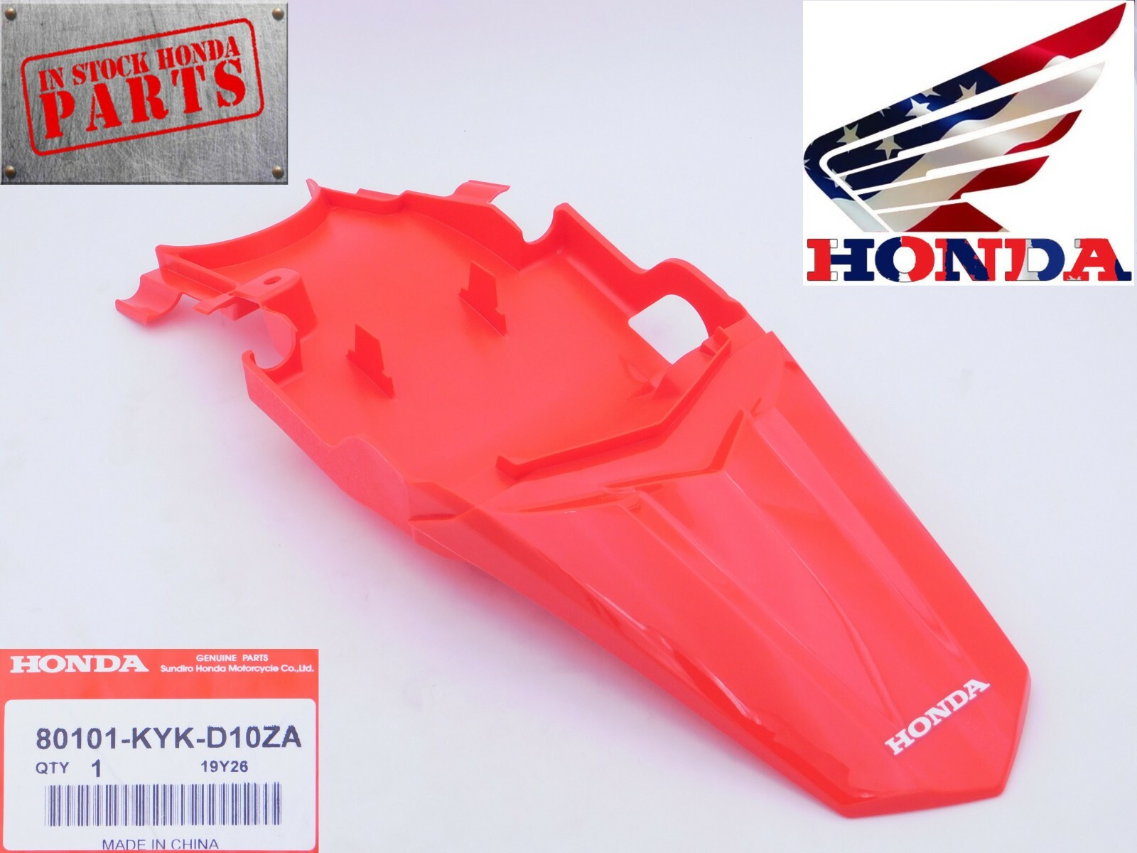 Honda Rear Fender 2019-2025 CRF110F Genuine OEM Honda New 80101-KYK ...