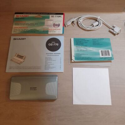 Sharp Wizard OZ-770PC Silver Backlight Display 3MB Electronic Personal ...
