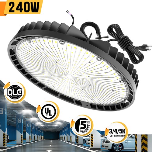 240W 4500K/5000K/5700K LED High Bay Shop Lights Fixture Commercial ...