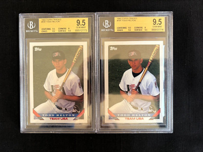 2x 1993 TOPPS TRADED BGS 9.5 TODD HELTON ROOKIE RC!! #19T! GEM MINT! | eBay