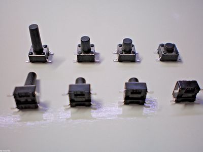 L58 - 10 Stk. SMD Mini-Taster Mikrotaster Eingabetaster 6x6x13 mm 12V ...