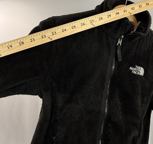 THE NORTH FACE Osito Fleece Jacket Womens Medium Black Borg Full Zip ...