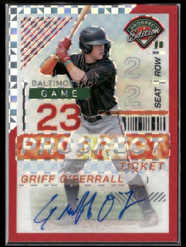 2024 Panini Prospect Edition #148 Griff O'Ferrall - Holo Ticket Auto ...