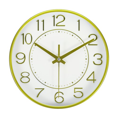 8" Wall Clock Battery Operated Silent Non-Ticking Round Modern Clock ...