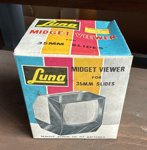 New Old Stock Luna Midget Viewer For 35mm Slides Original Box Projector ...