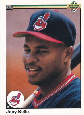 1990 Upper Deck #446 Joey Belle MLB Cleveland + (Yes 3 Free Mystery ...