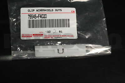 75545F4020 Genuine Toyota CLIP, WINDSHIELD 75545-F4020 | eBay