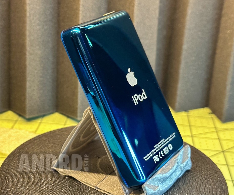 Custom 512GB Taptic Mod All Blue iPod Classic 7th Gen - 3000mah Battery ...