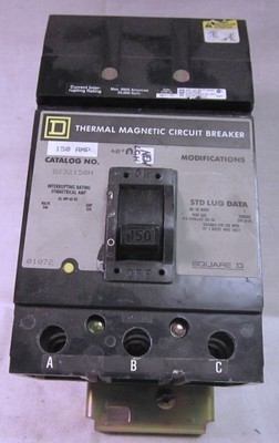 Circuit Breakers - Square D 150 Amp