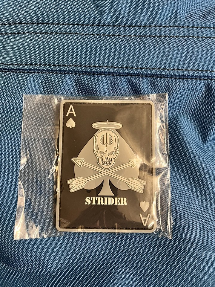 Mick Strider Knives Death Card PVC Patch Rare! | eBay