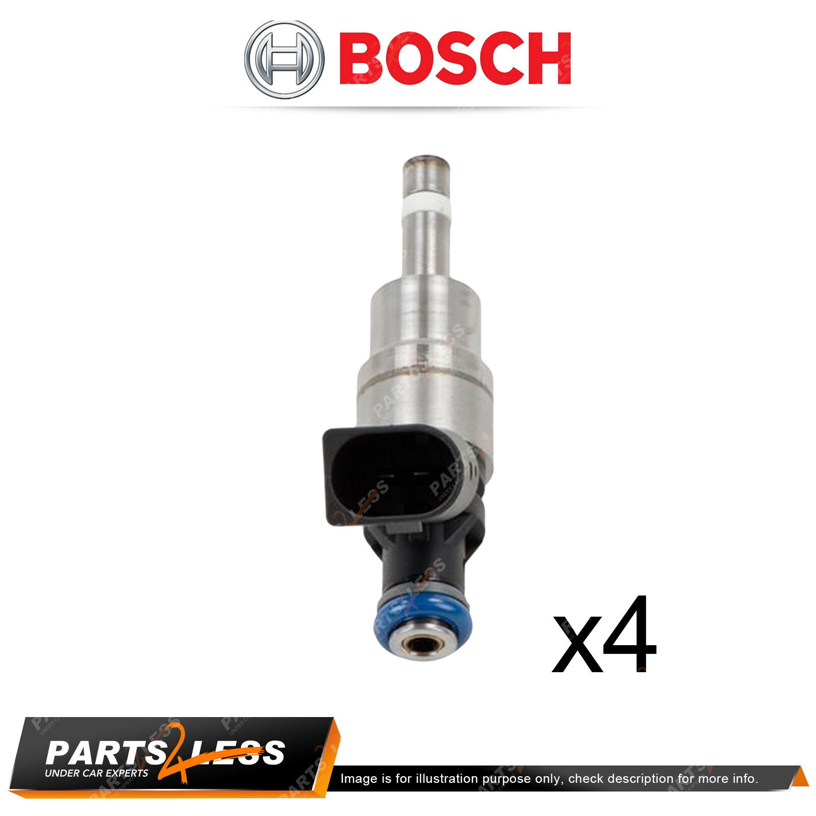 4 x Bosch Fuel Injectors Part Number 0261500037 Refer OE 06F 906 036 F ...