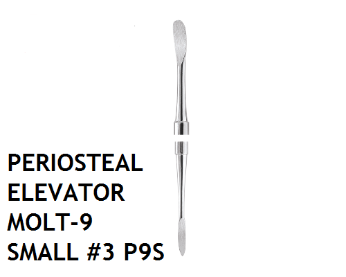 DENTAL PERIOSTEAL ELEVATOR MOLT-9 SMALL #3 P9S PERIOSTEAL MOLT-9 SMALL ...