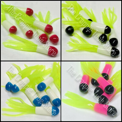 10 Tri-Color Crappie Mini Jigs - Select Your Color | eBay