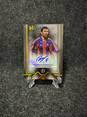 2023-24 Topps Museum Collection UEFA Hristo Stoichkov Framed Autographs ...