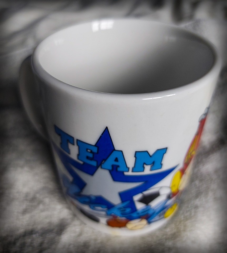 Disney 'Team Mickey' sports theme coffee tea cup mug - Mickey Mouse ...