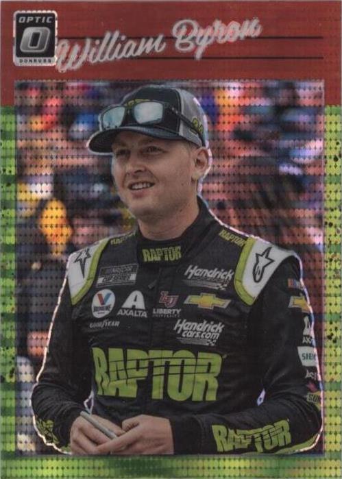 2023 Panini Donruss NASCAR - Optic Retro 1990 William Byron #84 Lime ...