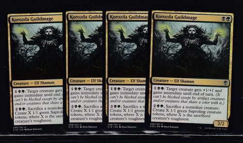 Magic 4x Korozda Guildmage - Korozda Guild Wizard 208/351 C16 NC English | eBay