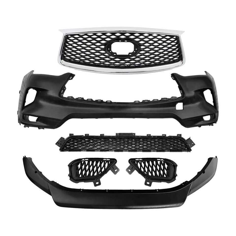 For 2019-2021 Infiniti QX50 Front Bumper Cover W/grills Complete Set ...