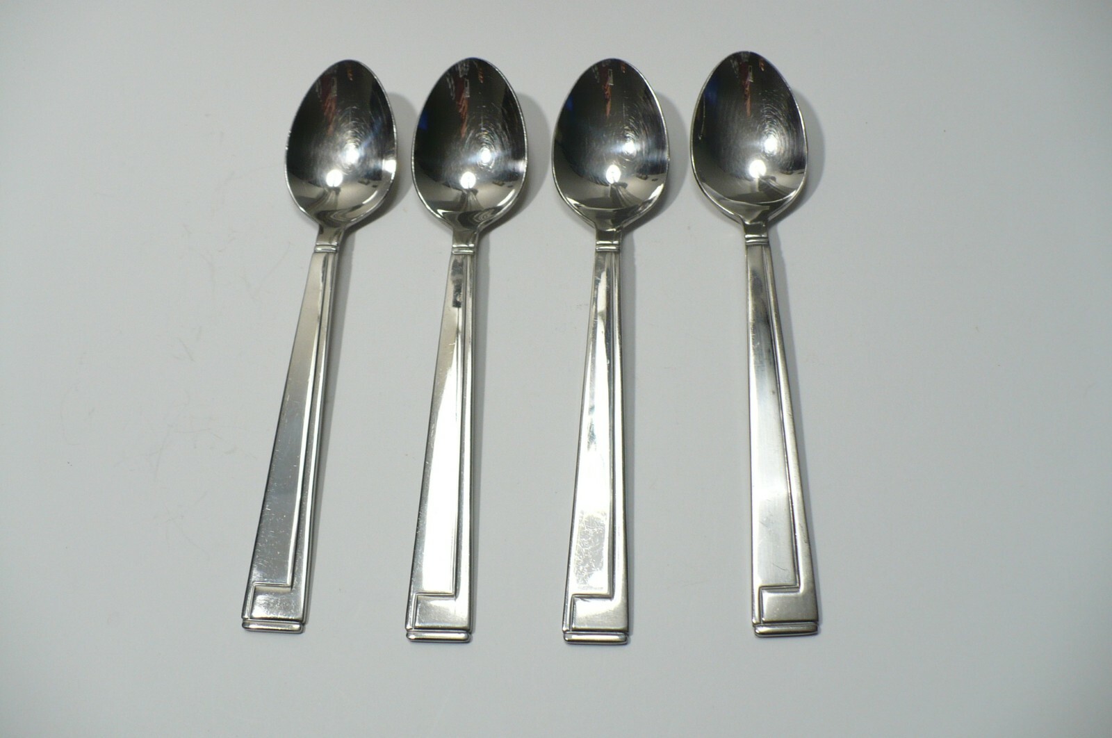 4 Cambridge BRISTOL Soup Spoons Flatware 18/8 Stainless Steel 7-5/8 ...
