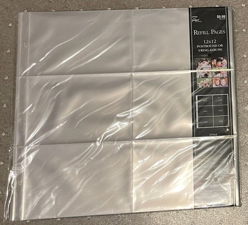 4x6 The Paper Studio 12x12 Postbound or 3-Ring Scrapbook Album 10 ...