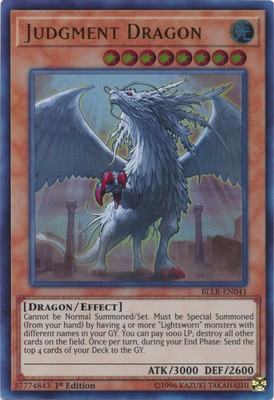 Judgment Dragon Ultra Rare Battles of Legend: Lights Revenge YuGiOh ...