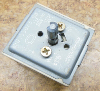GE Electric Range Convection Conventional Oven Top Switch Control Knob ...