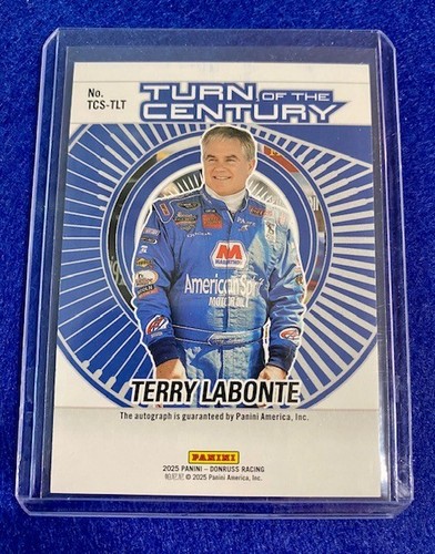 2025 Donruss Racing NASCAR Turn of the Century TERRY LABONTE AUTOGRAPH ...