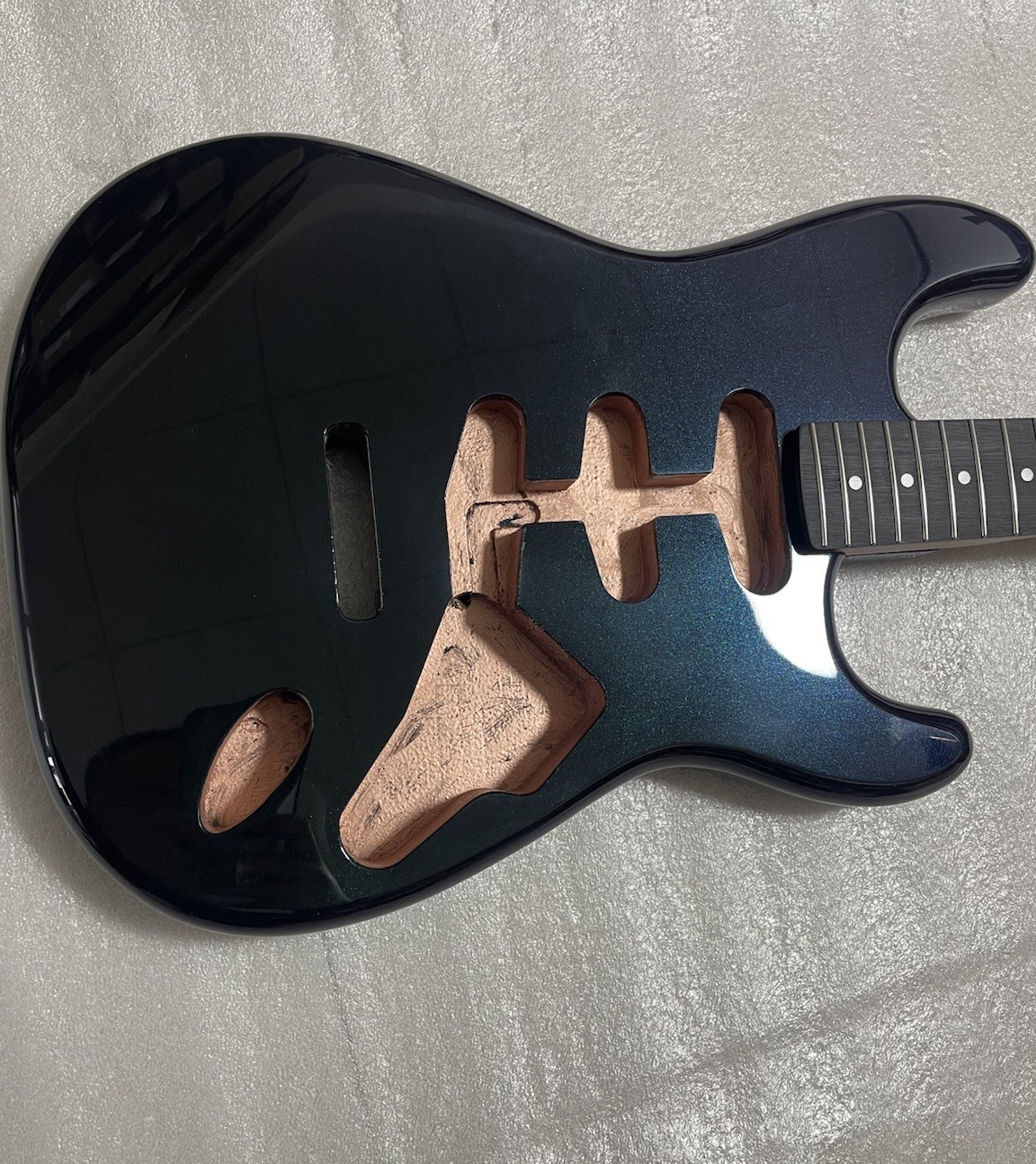 SSS Alder Wood Strat Guitar Body, Gradient Chameleon Gloss Finish