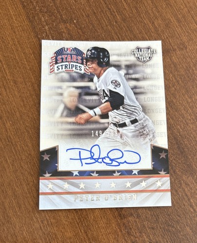 Peter O'Brien 2015 Panini USA Baseball Stars Stripes Longevity Auto #82 ...