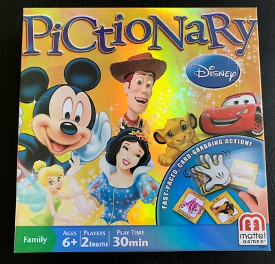 Disney Pictionary Mattel Game Family Board Game | eBay