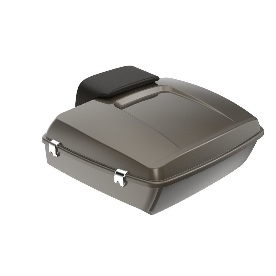 Advanblack River Rock Gray Chopped Tour Pack Pak Luggage Fits Harley ...