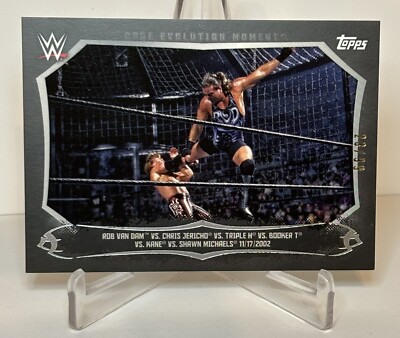 RVD JERICHO TRIPLE H BOOKER T KANE HBK 2015 TOPPS WWE UNDISPUTED BLACK ...