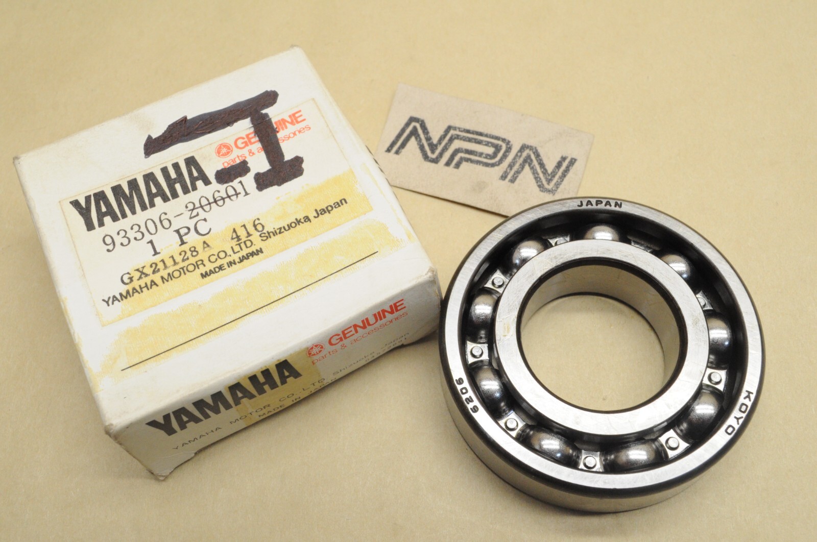 NOS OEM Yamaha RX10 RXW10 YFM350 FX10 Snowmobile Bearing 93306-20601 | eBay