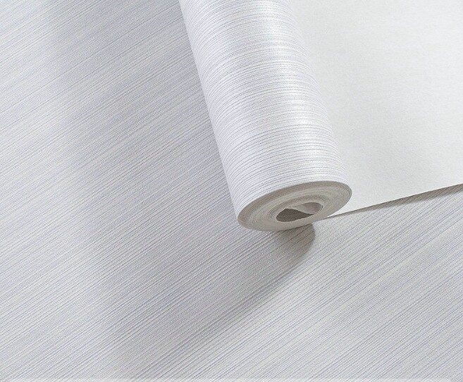 Plain Grey Thick Textured Heavy Non-Woven Paste the Wall Wallpaper ...