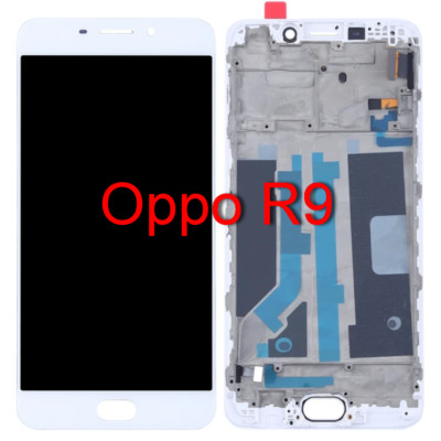 OPPO R9 LCD Screen Touch Screen Panel with Frame White Original Quality ...