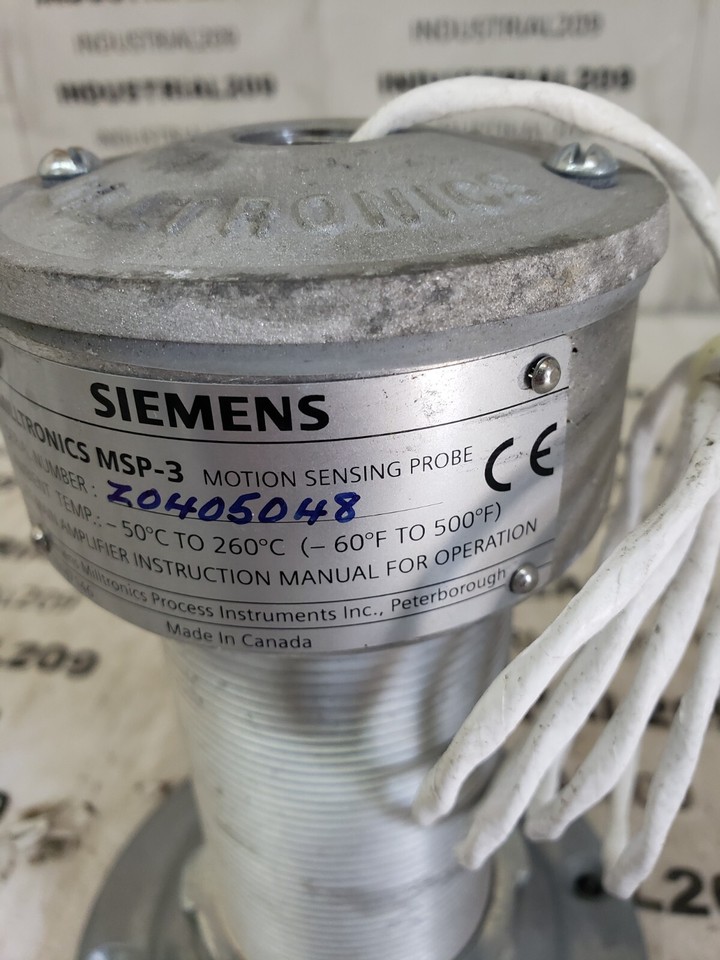 SIEMENS MILLTRONICS 7MH7146 MSP-3 MOTION SENSING PROBE | eBay