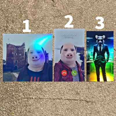 John Pork, John Pork is Calling, Tim Cheese Stickers Holographic Meme ...