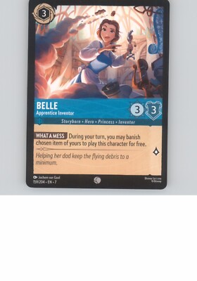 Belle Apprentice Inventor 159/204 Disney Lorcana Archazia's Island ...