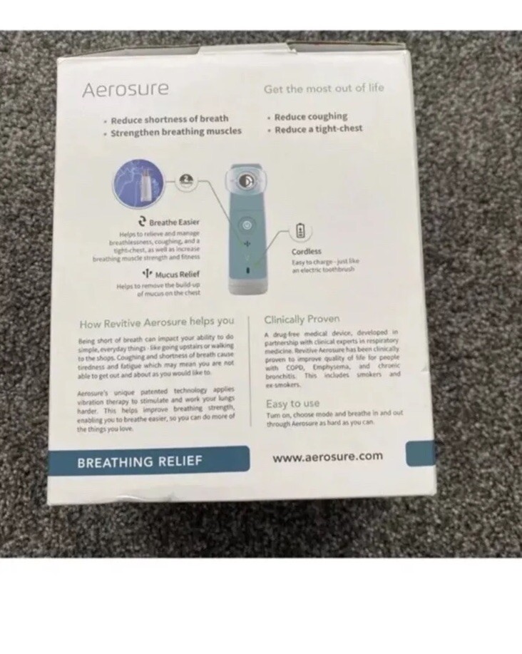 Revitive Aerosure Breathing Device RRP£220 SAVE £120 COPD SMOKERS&EX 🚫 ...