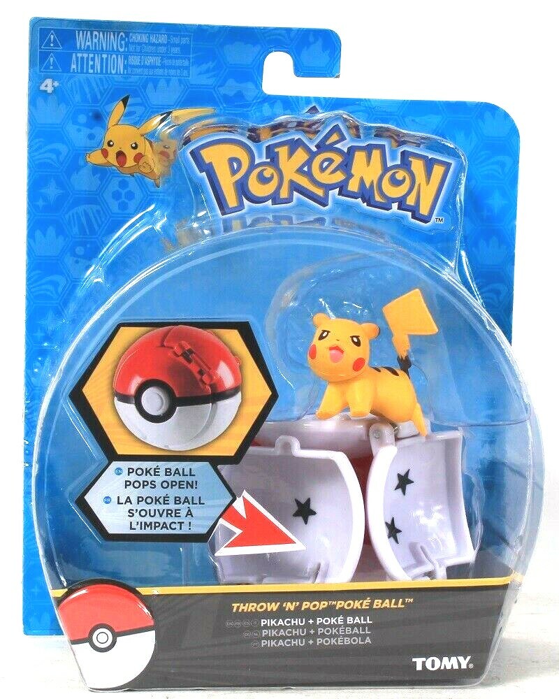 1 Count Tomy Pokemon Throw N Pop Pikachu Poke Ball Throw Into Battle ...
