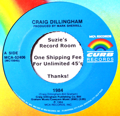 Craig Dillingham 1984 / Neon Light Idea NM NEW Rare Title Country 45 7 ...