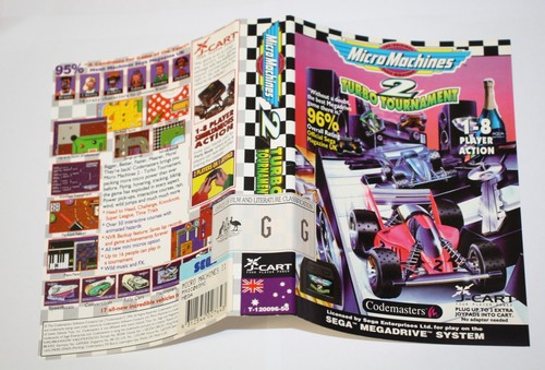 Sega Mega Drive Game - Micro Machines Turbo Tournament 2 - Artwork Only ...