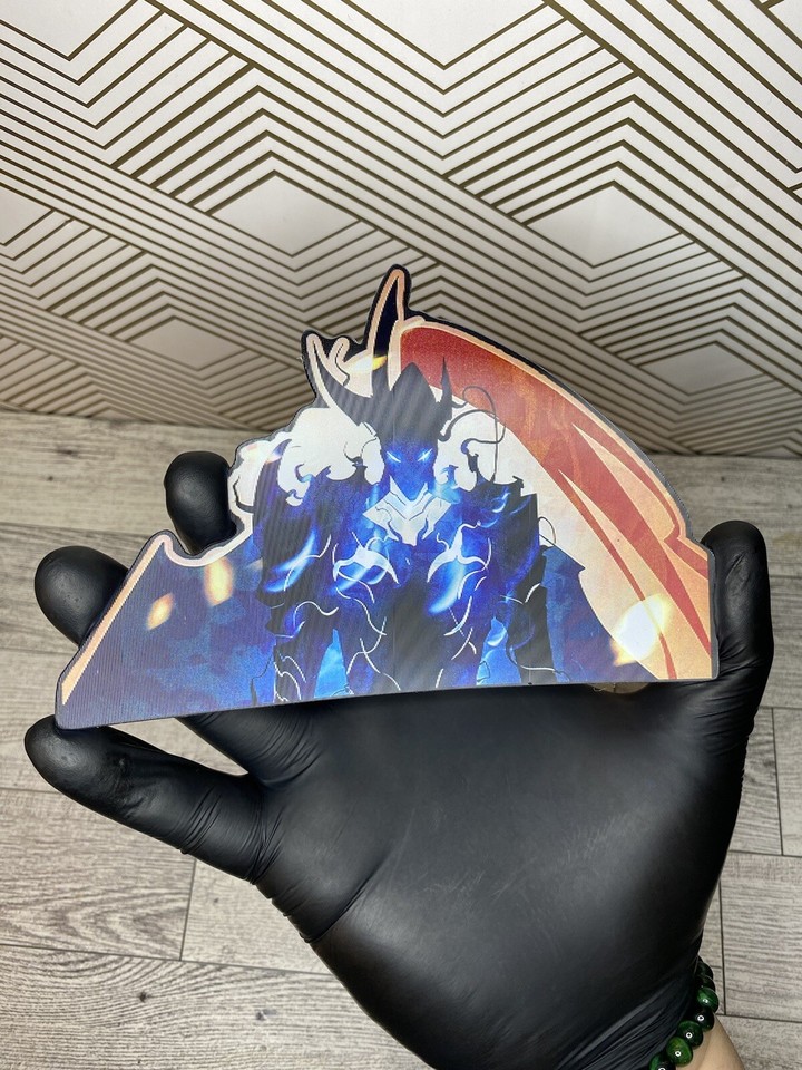 Solo Leveling Sung Jin-woo Beru & Igris 3D Lenticular Motion Car ...